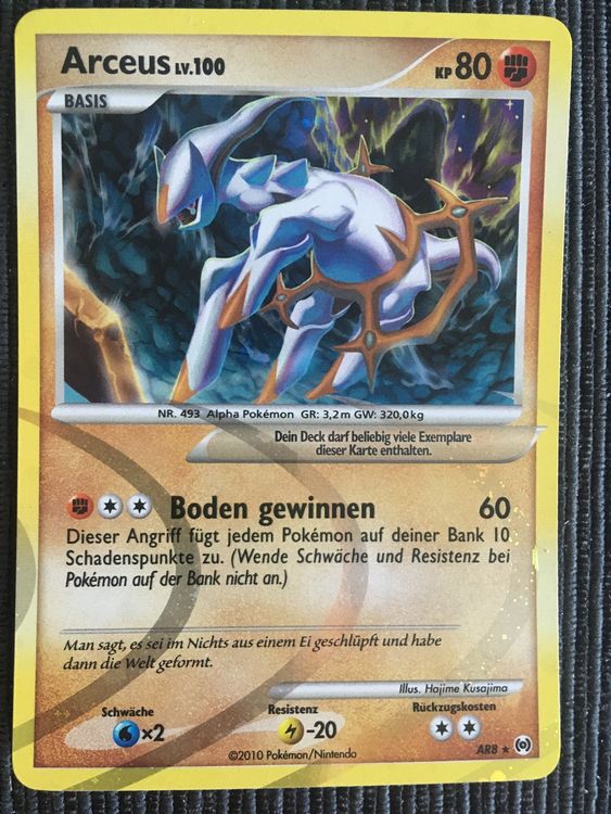 Pokemon Arceus Holo LV 100 Platin Near Mint Deutsch | Kaufen auf Ricardo