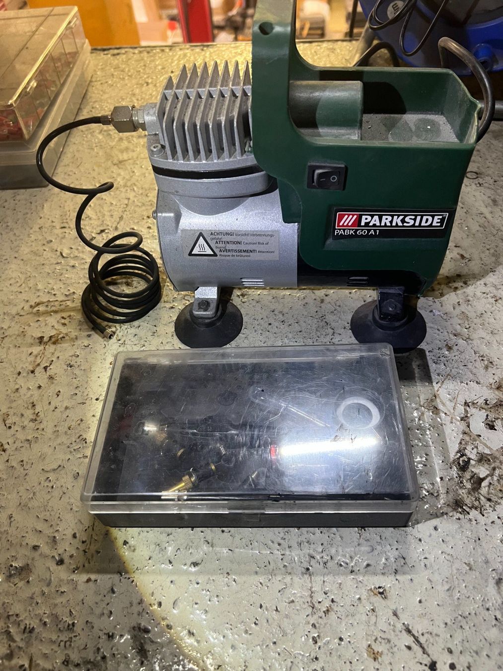 Airbrush-Set von Parkside, Modell PABK 60 A1 (Gebraucht) in Zürich für ...