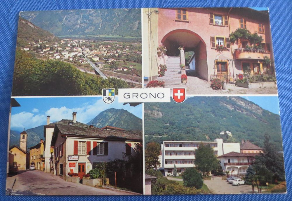 Postkarte von Grono Jg.1973 (Gebraucht) in Stansstad für CHF 3 – mit ...