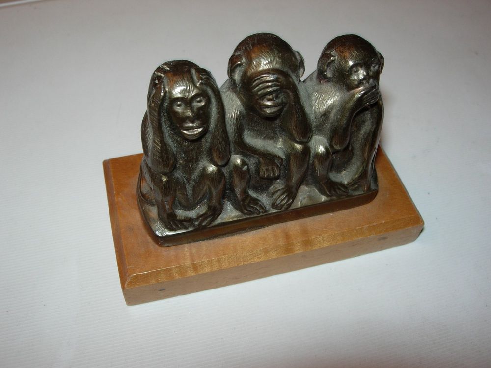 Die drei Affen Sculptur | Kaufen auf Ricardo
