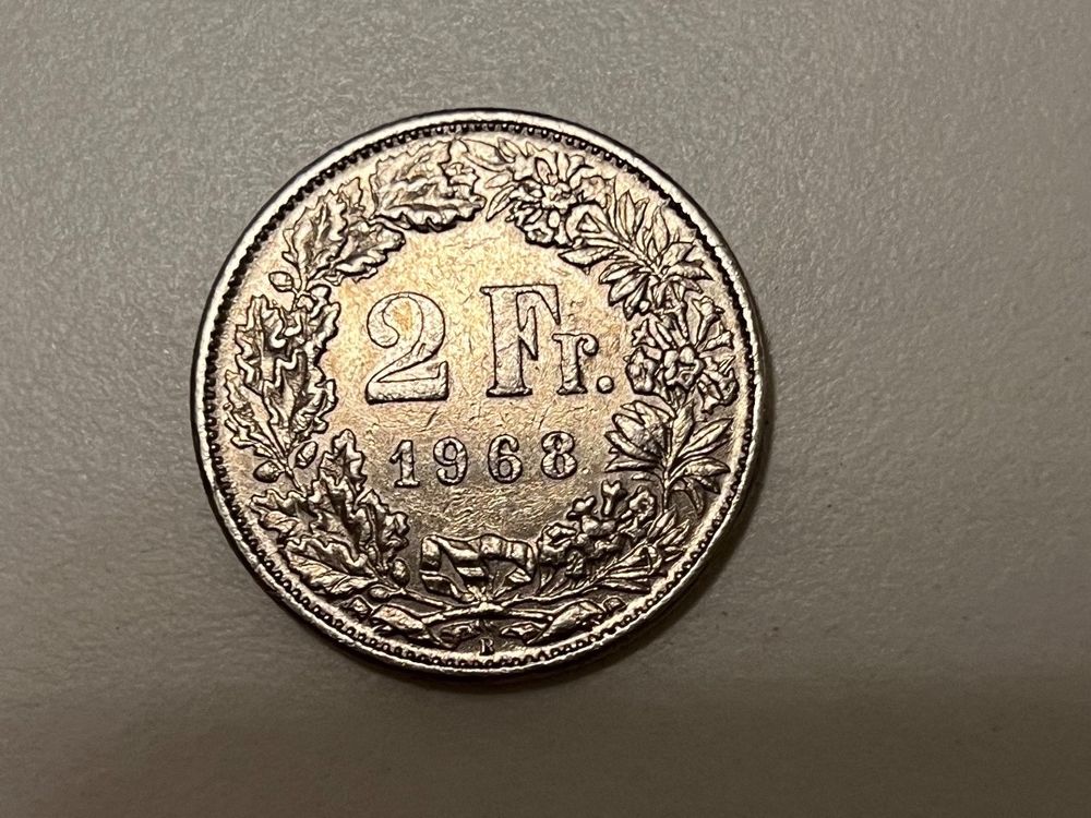 2 Fr. 1968 (Gebraucht) in luzern für CHF 7 – mit Lieferung auf Ricardo kaufen