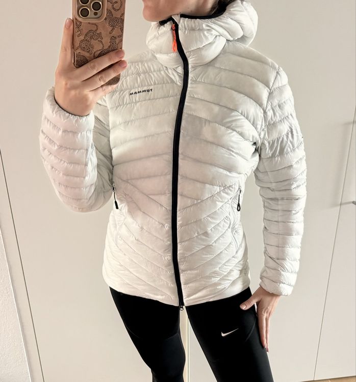 Mammut BROAD PEAK HOODED Winterjacke weiss daunenjacke Jacke (Gebraucht ...