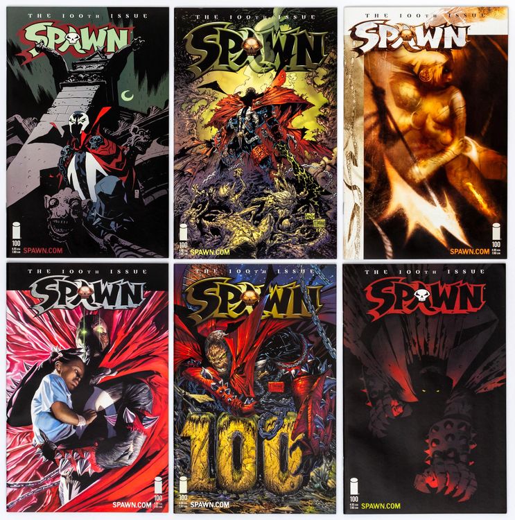 SPAWN US #100 - ALLE 6 COVER VARIANTEN | Kaufen auf Ricardo