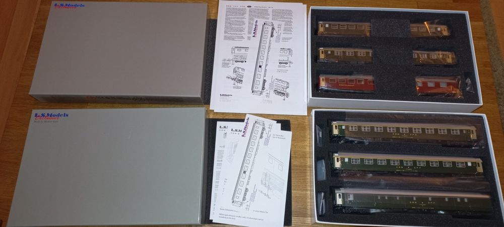 LS Models 47237 & 47234 SBB RIC WRm ABm Am Bm Dms H0 1:87 DC (Neu und originalverpackt) in Olten ...