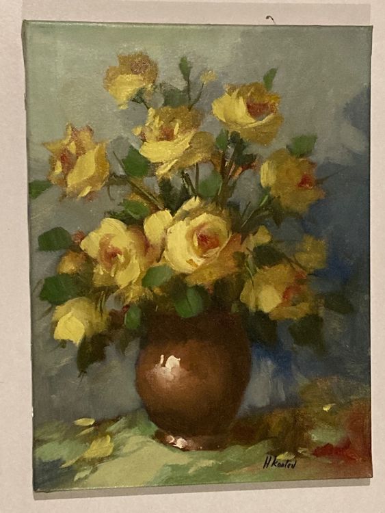 Harry Koolen (1904-1985) Stilleben signiert mit Blumen, Vase | Kaufen ...