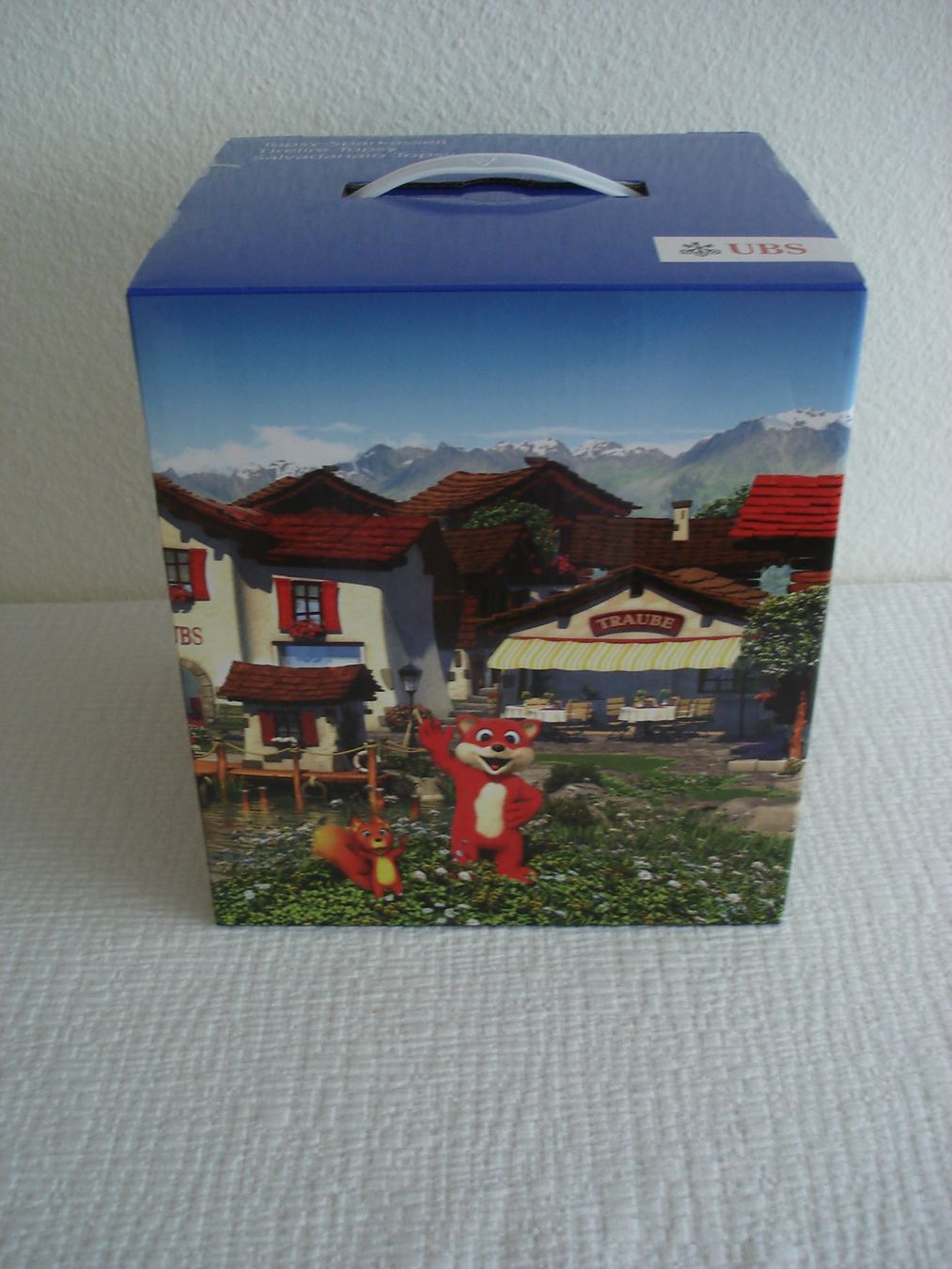 UBS Sparkässeli TOPSY, Plüsch-Topsy, Geldsack mit Schlüssel. (Neu und ...