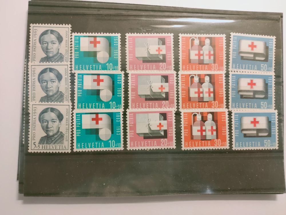 3x Pro Patria 1963, Helvetia, Top Zustand! (Gebraucht) in Zürich für ...