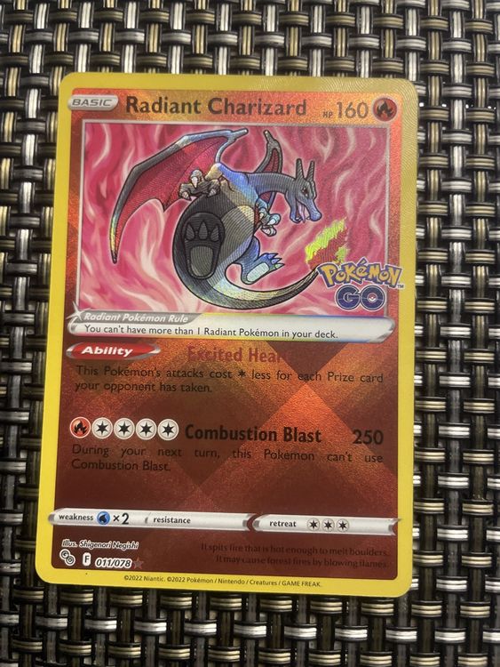 Pokemon GO Radiant Charizard Ultra Rare 011/078 EN | Kaufen auf Ricardo