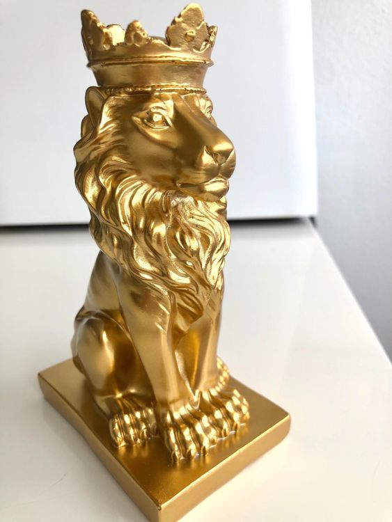 Löwe Statue goldig NEU Deko (Neu und originalverpackt) in Bern für CHF 19 – mit Lieferung auf ...