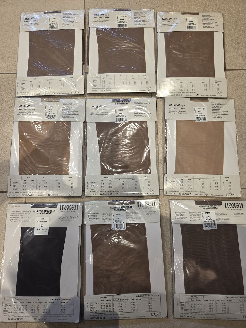 Wolford, Miss W Strumpfhose Light, Grösse Extra Large (Neuf avec ...