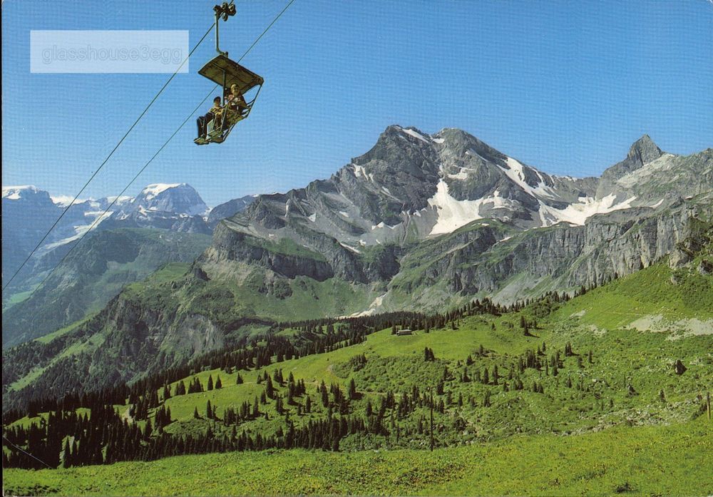 AK Braunwald, Sesselbahn Gumen, Blick gegen Tödi u. Ortstock (Gebraucht) in Eggersriet für CHF 1 ...