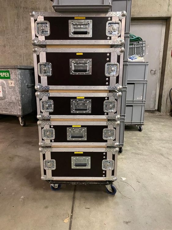 Flightcase 6HE DD 19" 19 Zoll Rack 2 Deckel, extra massiv (Gebraucht ...