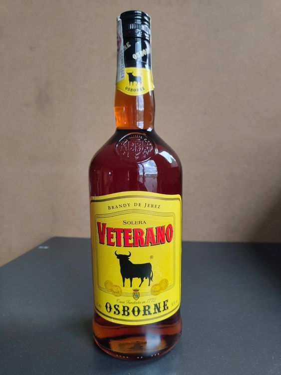 Osborne Veterano Solera (Brandy de Jerez) !!! (Neu und originalverpackt ...