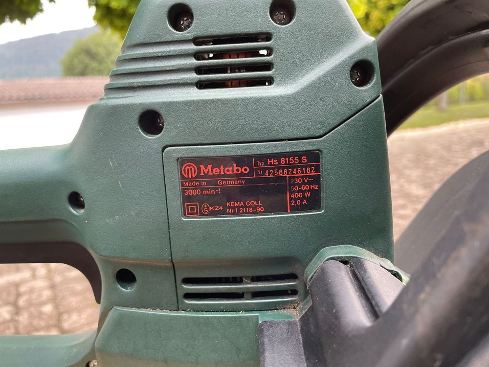 MÉTABO Taille-haie électrique HS 8155 S | Kaufen auf Ricardo