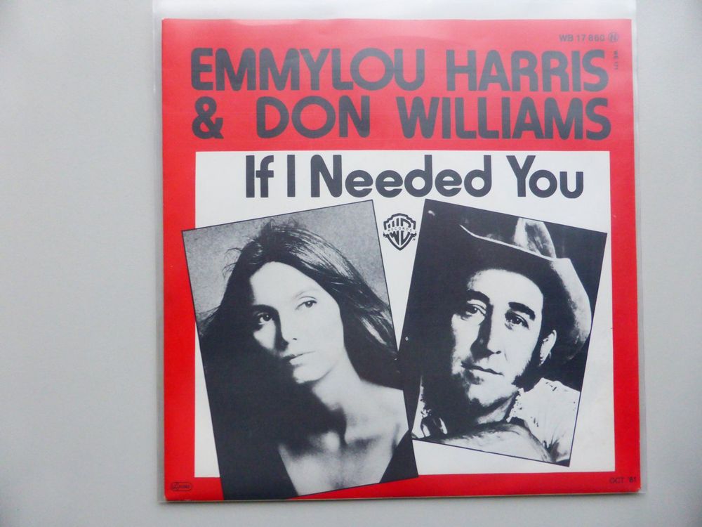 VINYL SINGLE EMMYLOU HARRIS & DON WILLIAMS | Kaufen auf Ricardo