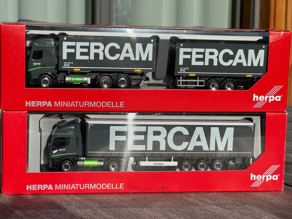 HERPA 2 neue LKW mit FERCAM Aufliegern (Neu (gemäss Beschreibung)) in Goldau für CHF 68.5 – mit ...