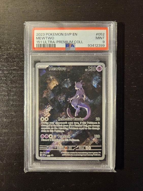 PSA 9 Mewtwo 151 Ultra Premium Collection 052 Promo Pokemon (Neu ...