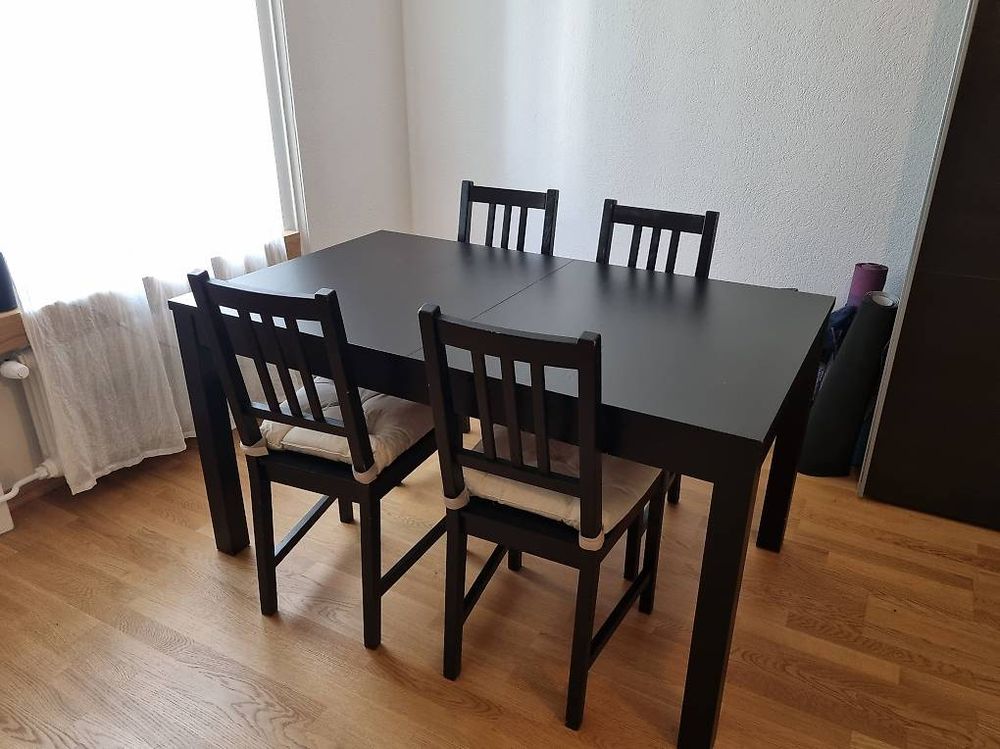 Ikea Esstisch Ausziehbar Mit Stuhlen