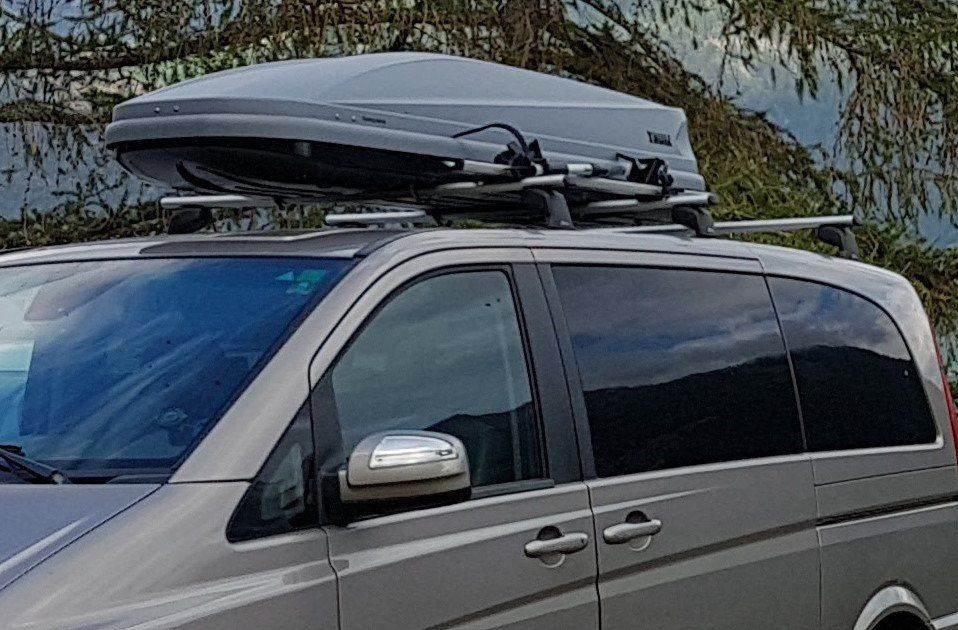 Thule Dachbox Touring Alpine Titan 430l dual side aero | Kaufen auf Ricardo