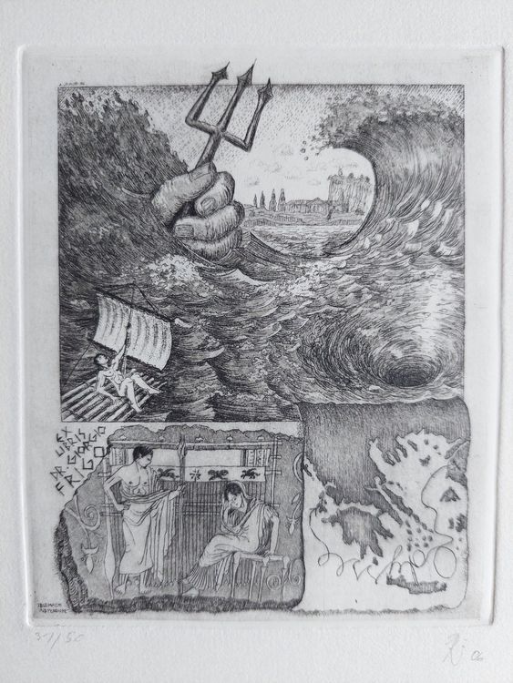 Exlibris Andreas Raub - Original Radierung signiert (Gebraucht) in ...