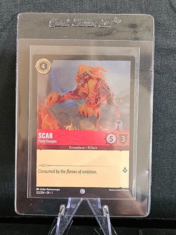 Disney Lorcana Scar Fiery Ursurper Foil/Holo (Neu (gemäss Beschreibung ...