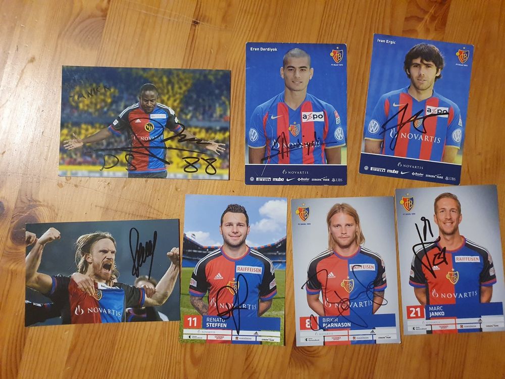 Fc Basel 7 originale Autogramme | Kaufen auf Ricardo