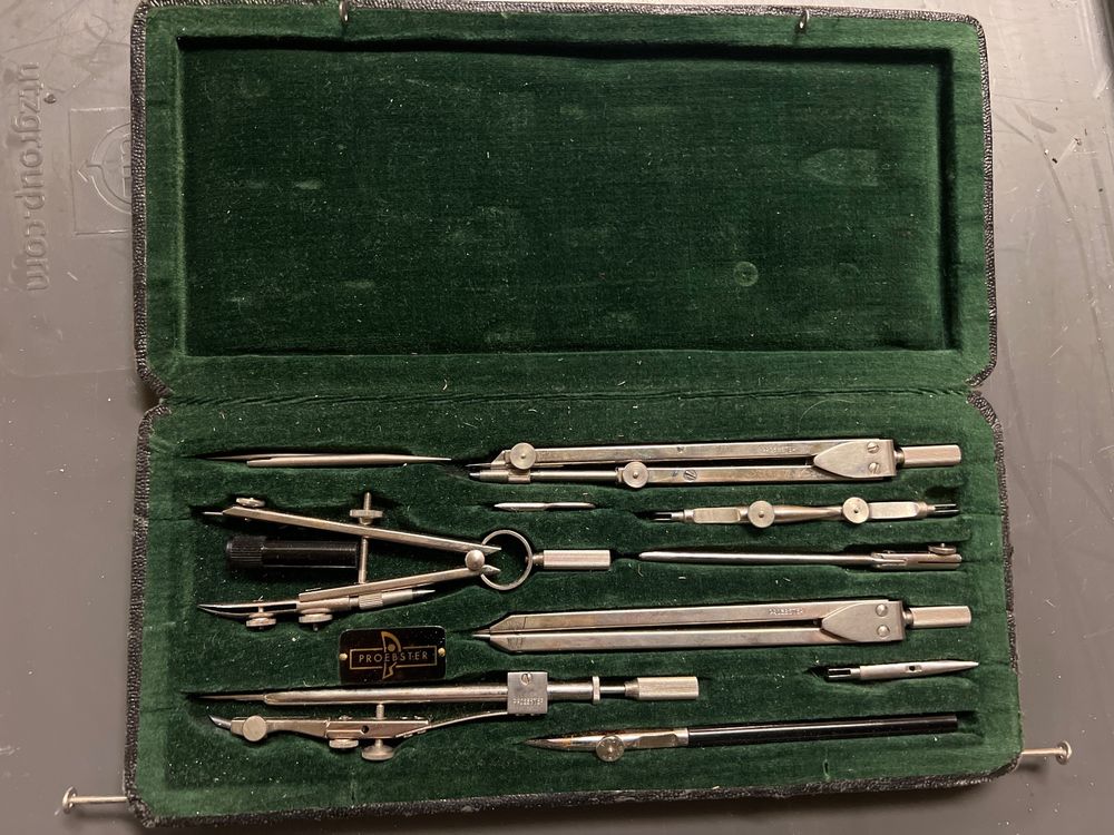 Antiker Zirkelkasten von Proebster Elementar E8 (Q) | Kaufen auf Ricardo