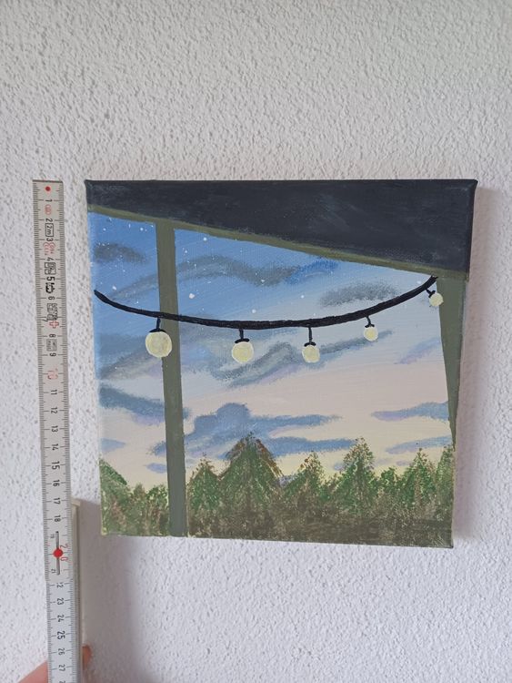 Acrylbild, Sommerabend, Unikat, selbstgemalt (Neu (gemäss Beschreibung)) in Buttisholz für CHF ...