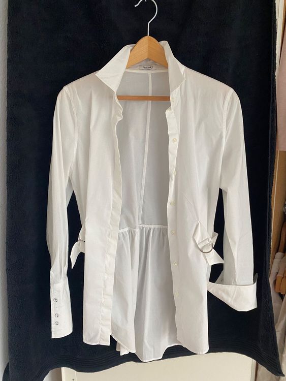 Weisse Longbluse, Marke Taifun, neuwertig, 2 mal getragen (Gebraucht) in Buonas für CHF 19 – mit ...