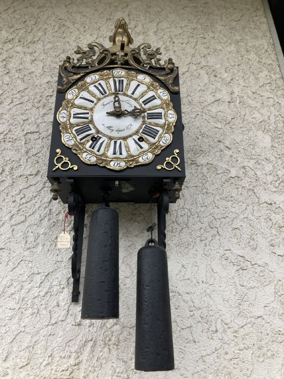 Antike Pendeluhr Meck 1776 Alt Metall Uhrwerk Wanduhr Schlag (Gebraucht ...