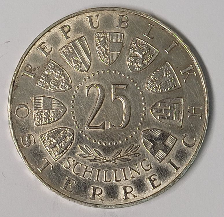 25 SCHILLING / ÖSTERREICH 1963 (SILBER) | Kaufen auf Ricardo