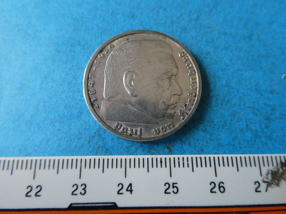 Dt. Reich 1936 A, 5 Reichsmark - Silber | Kaufen auf Ricardo