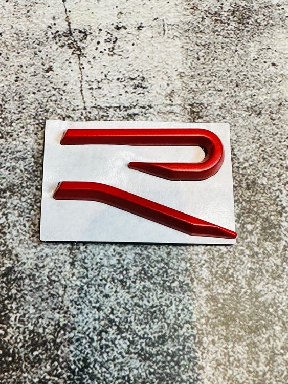 VW R Racing Schriftzug Logo Emblem 3D Metall Neu (Neu und ...