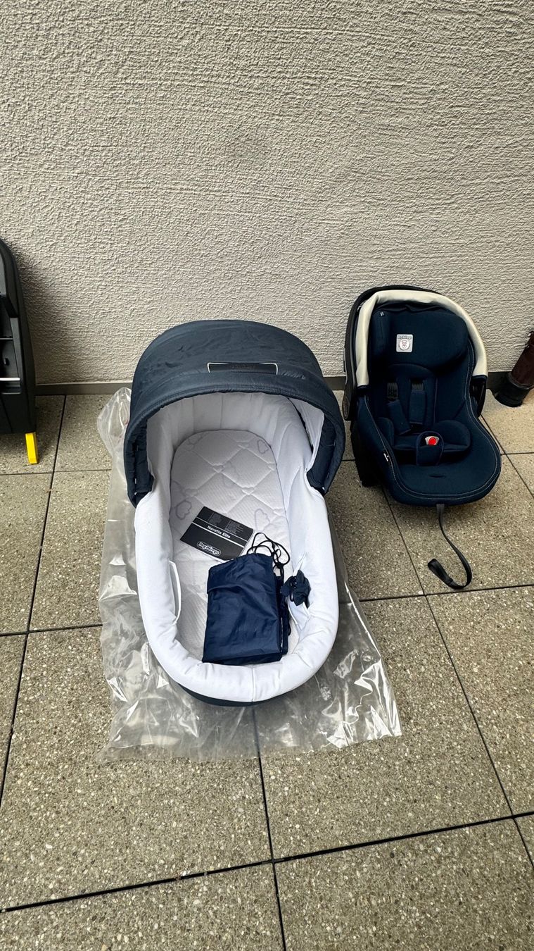 PegPerego Book 51s - Denim - Trio Kinderwagenset Top Zustand (Gebraucht ...