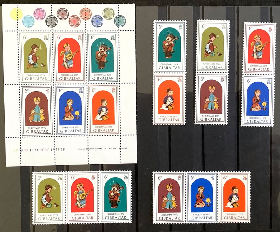 1975 Gibraltar Weihnachten Kleinbogen Postfrisch + Varianten (Neu (gemäss Beschreibung)) in ...