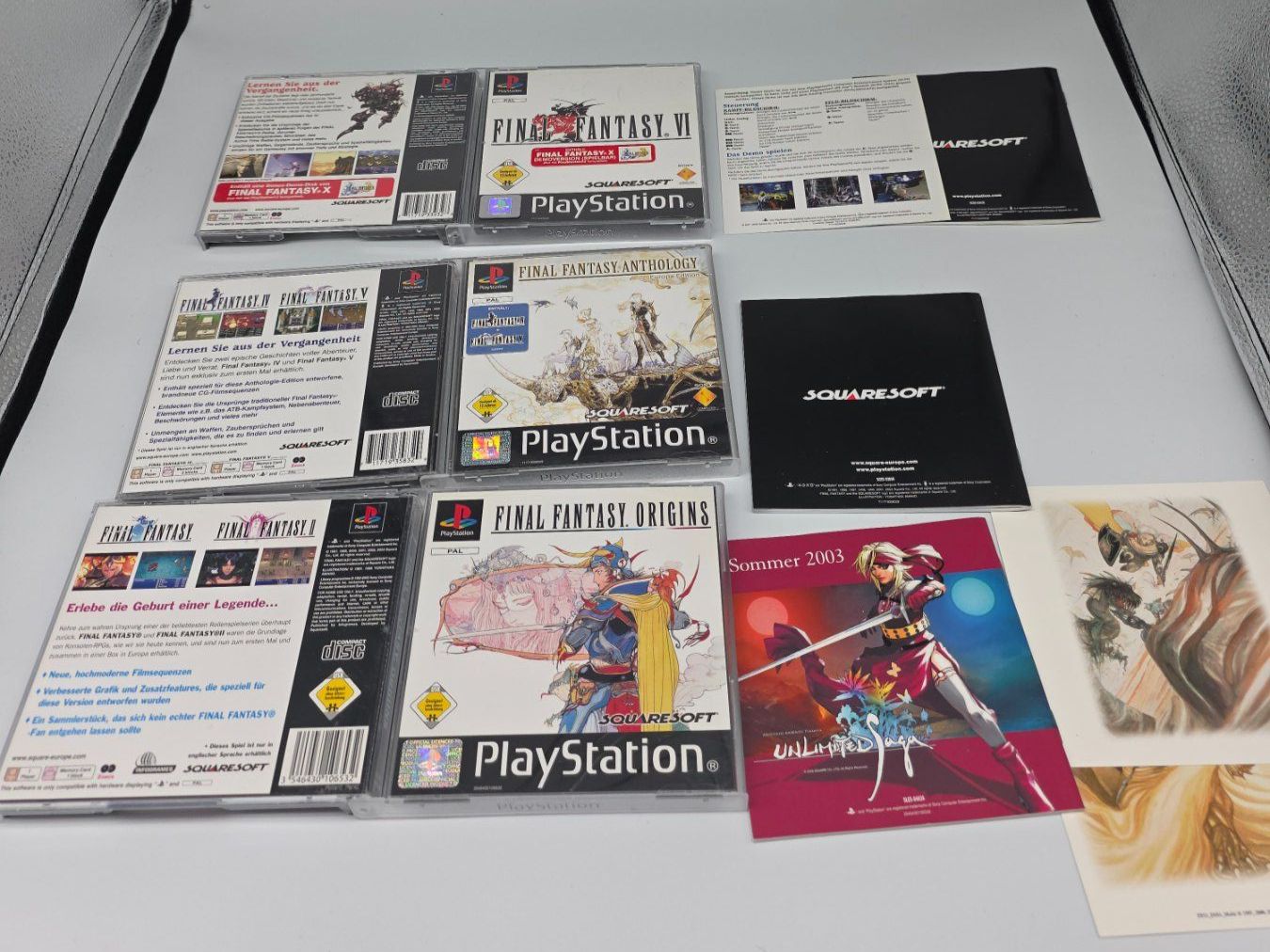 Final Fantasy Sammlung (PS1,2,3) Anthology Origins usw OVP (Gebraucht ...