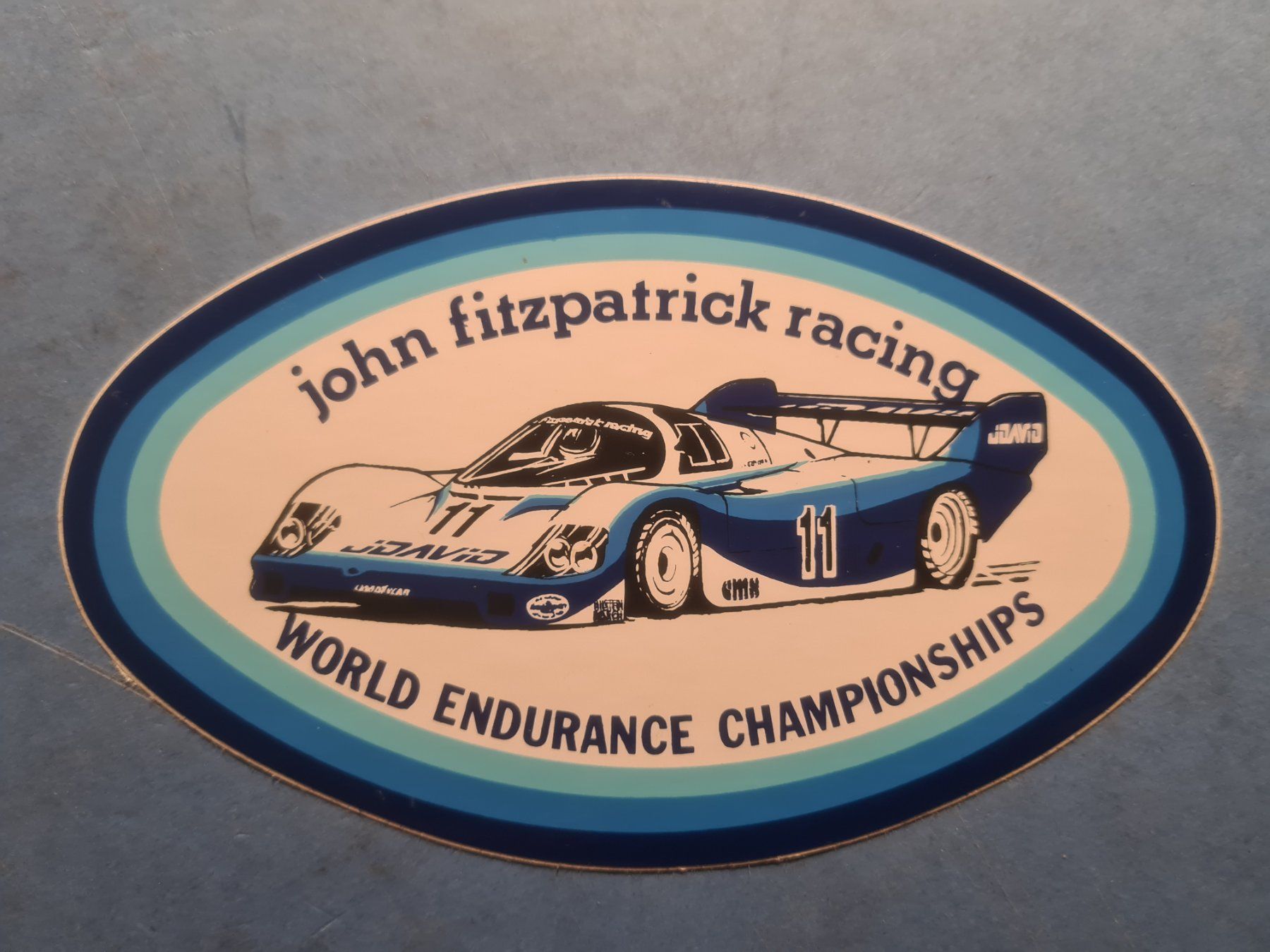 PORSCHE 956 WORLD ENDURANCE STICKER NEW OLD STOCK VINTAGE (Gebraucht ...