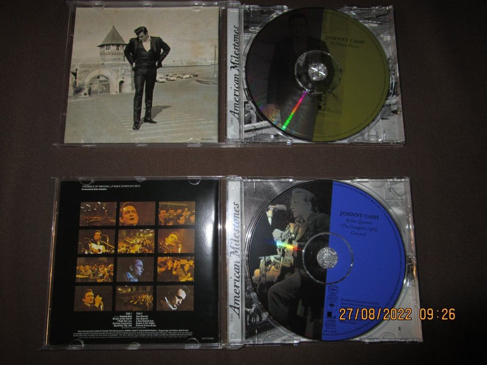 JOHNNY CASH At Folsom Prison/ At San Quentin (2 CDs) | Kaufen auf Ricardo