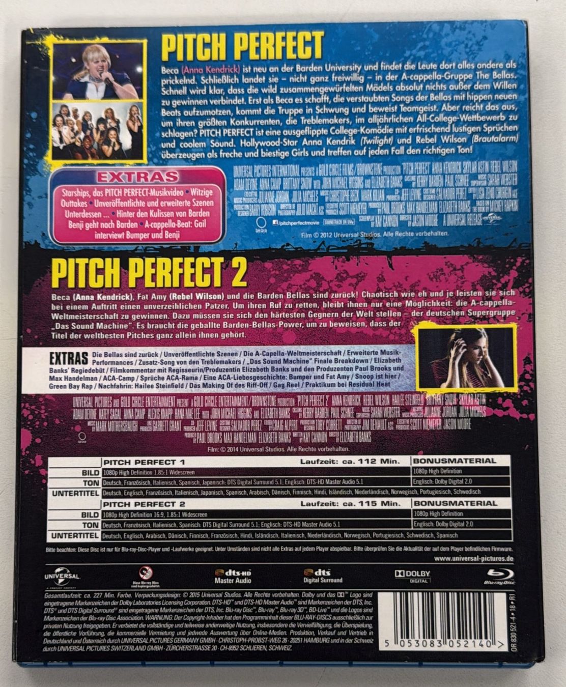 PITCH PERFECT-PITCH PERFECT 2 - 2 MOVIE COLLECTION BLU-RAY (Gebraucht ...