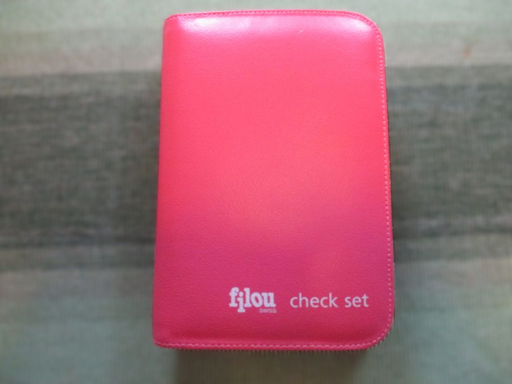 Neu filou swiss check set Pink, Organizer Etui komplett (Neu und ...