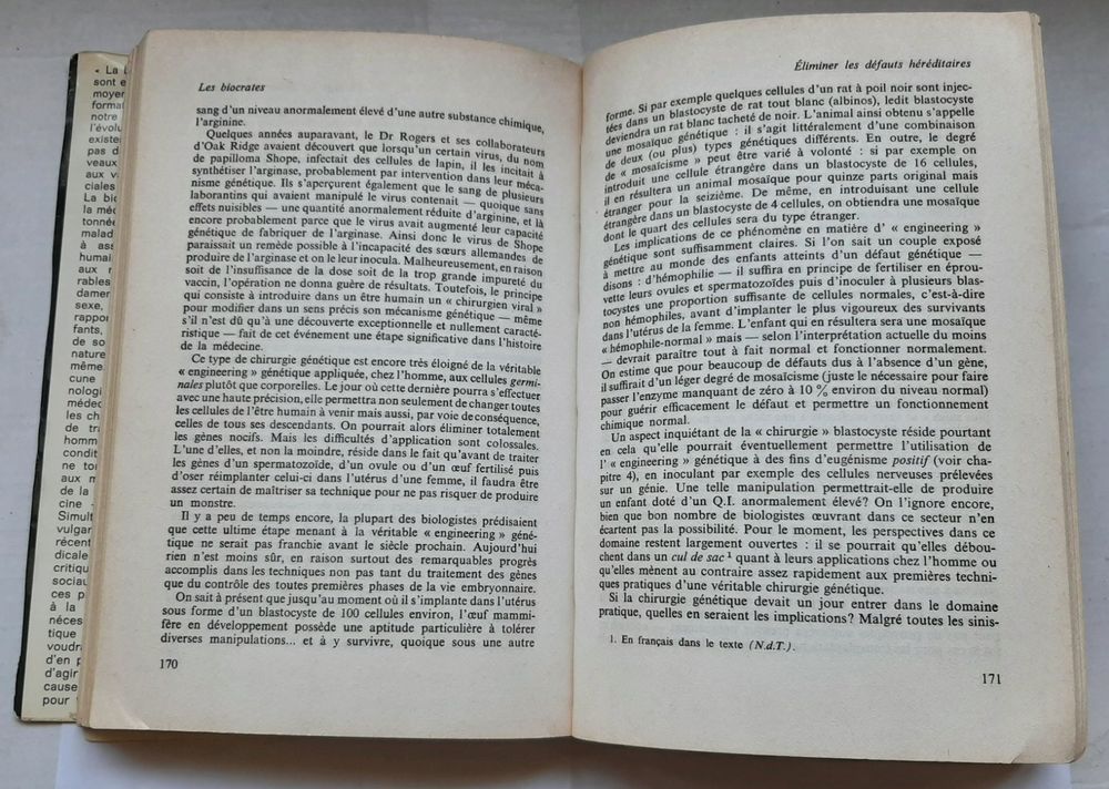 Les Biocrates - Manipulateurs de la vie - Gerald Leach (D'occasion) à ...