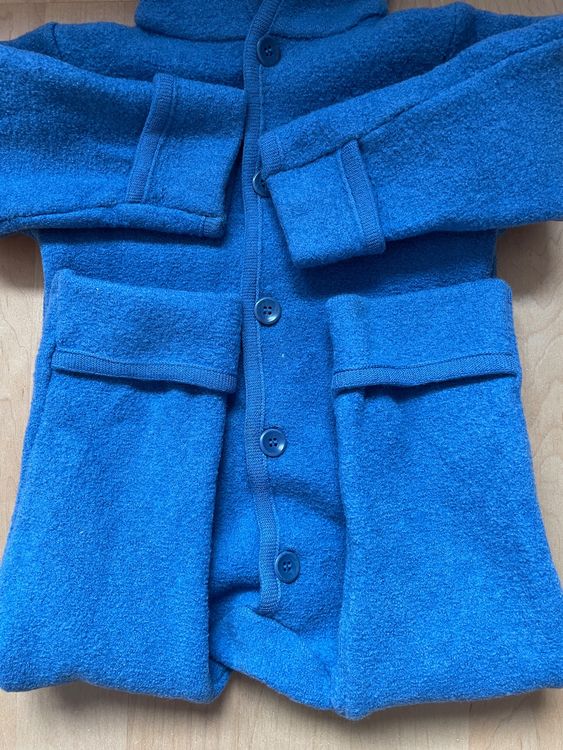 Gr. 86/92 Disana Wollwalk Overall blau organic / Bio Merino (Gebraucht ...