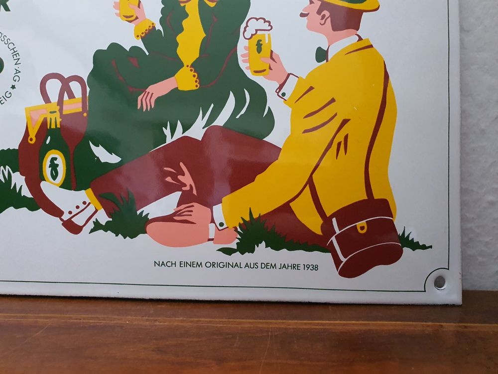 Emailschild Feldschlösschen Bier Emaille Schild Brauerei | Acheter sur ...