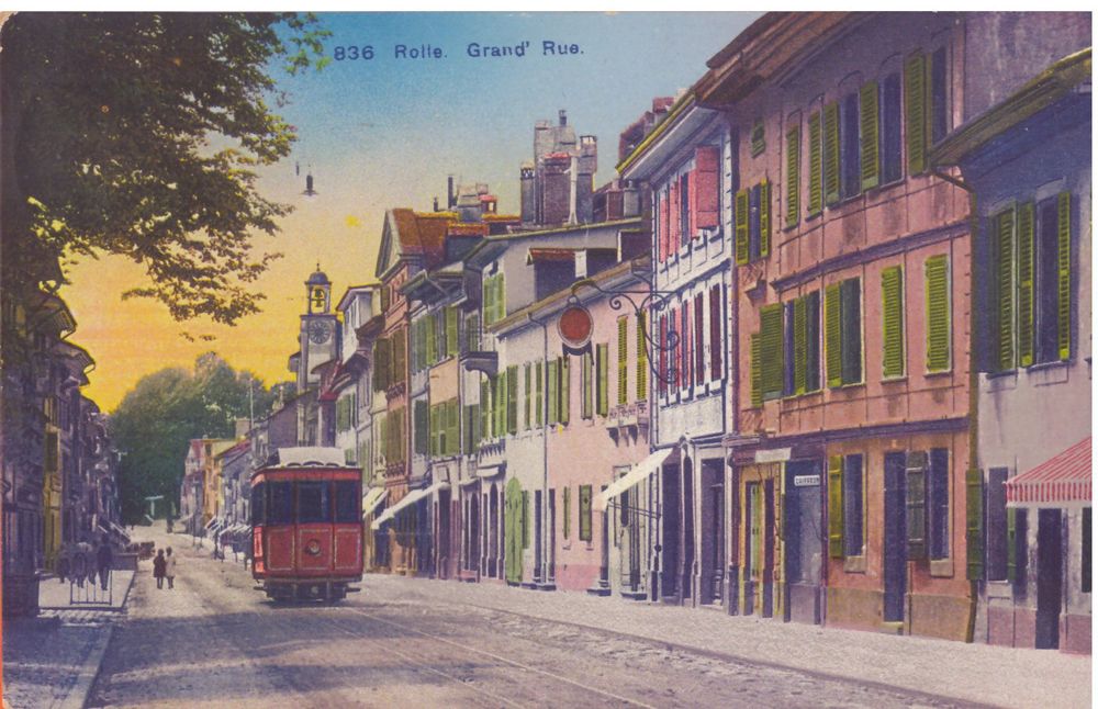 1934 ROLLE GRAND'RUE AVEC TRAM ANIME' (Gebraucht) in für CHF 6.5 – mit ...