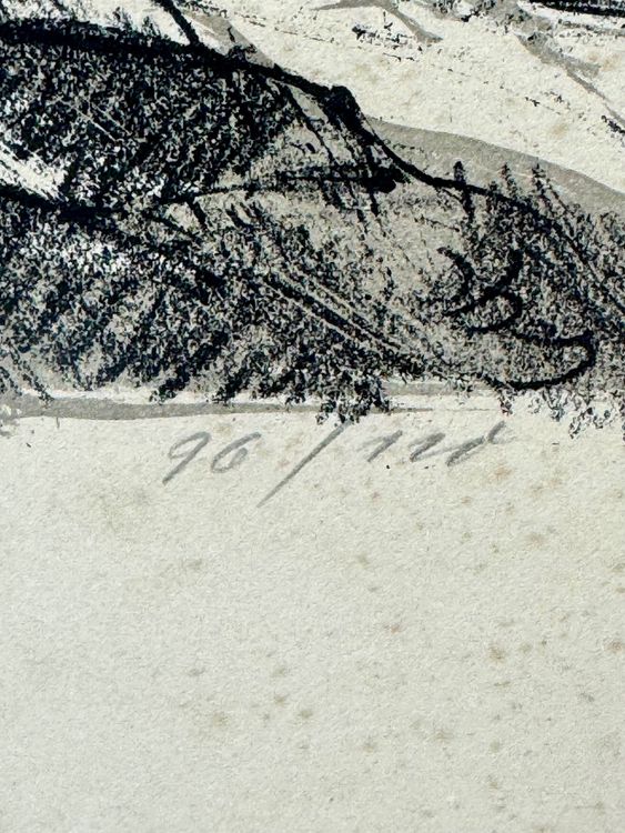 Walter Simon (1914-2010) Grosses Lithografie Handsigniert | Kaufen auf ...