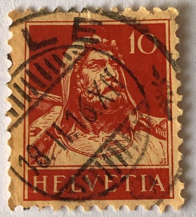 Nr126 HelvetiaTellbrustbild Vollstempel (Gebraucht) in Aarau für CHF 0.2 – mit Lieferung auf ...