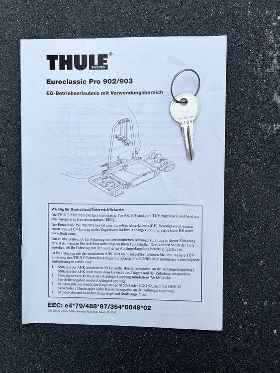 THULE Euroclassic Pro 902/903 Fahrradträger | Kaufen auf Ricardo