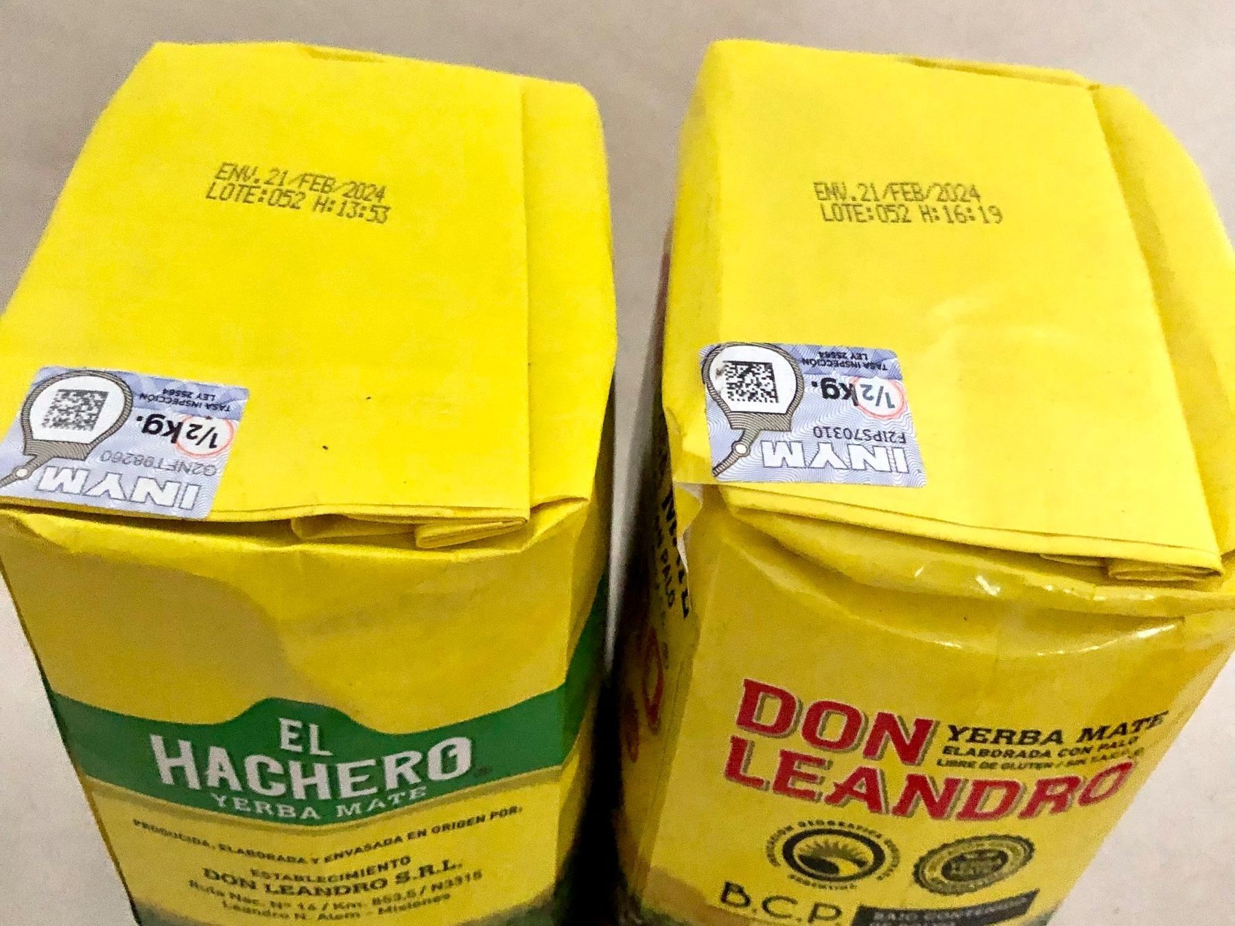 Yerba Mate Argentina 2x0.5kg (2/2026) (Neu und originalverpackt) in ...