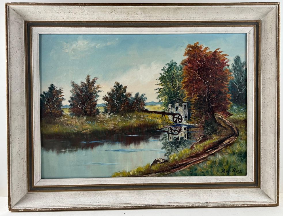 Grosse Landschaft Gemälde Signiert | Kaufen auf Ricardo