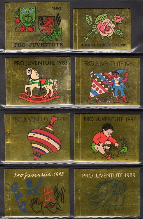 R10110 / Carnets pro juventute 1981-1989 (Neu (gemäss Beschreibung)) in Ste-Croix für CHF 20 ...